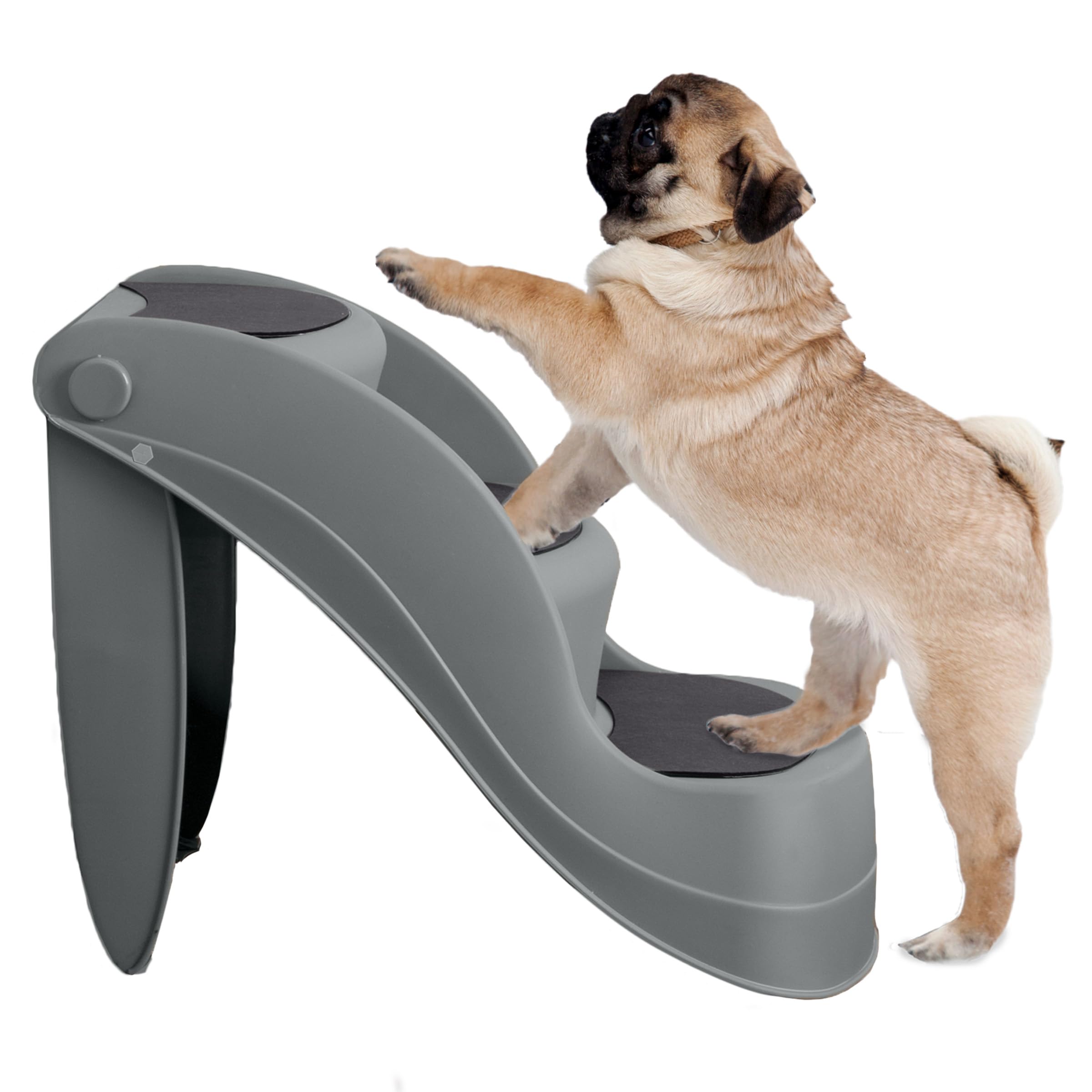 Dog Stairs - Pet Stairs with 3-Step Design and Safety Locking Pins ...