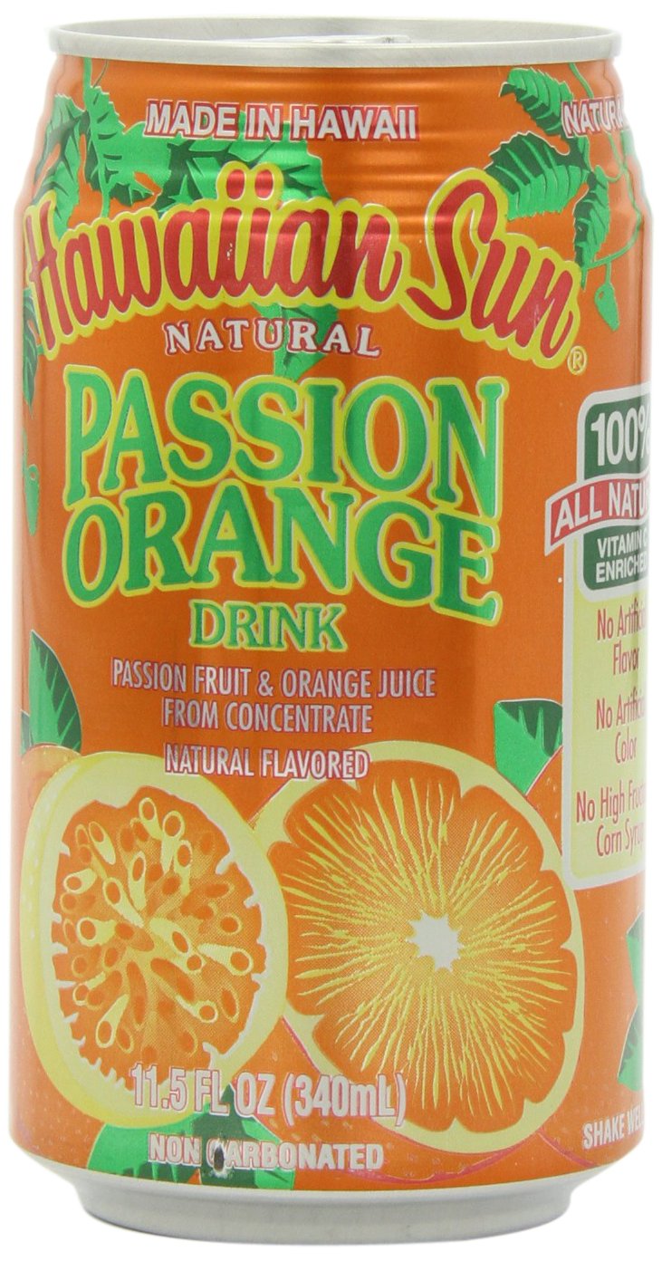 Amazon.com : Hawaiian Sun Juice, Orange Passion, 11.5-Ounce (Pack of 24 ...