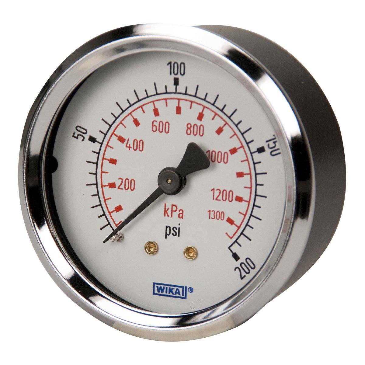 Buy WIKA 4302044 Commercial Pressure Gauge, Dry-Filled, Copper Alloy ...