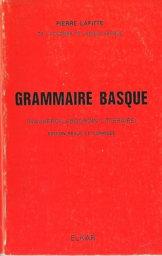 [Télécharger] Grammaire basque de Lafitte/Pierre Livre PDF Gratuit - Cullon