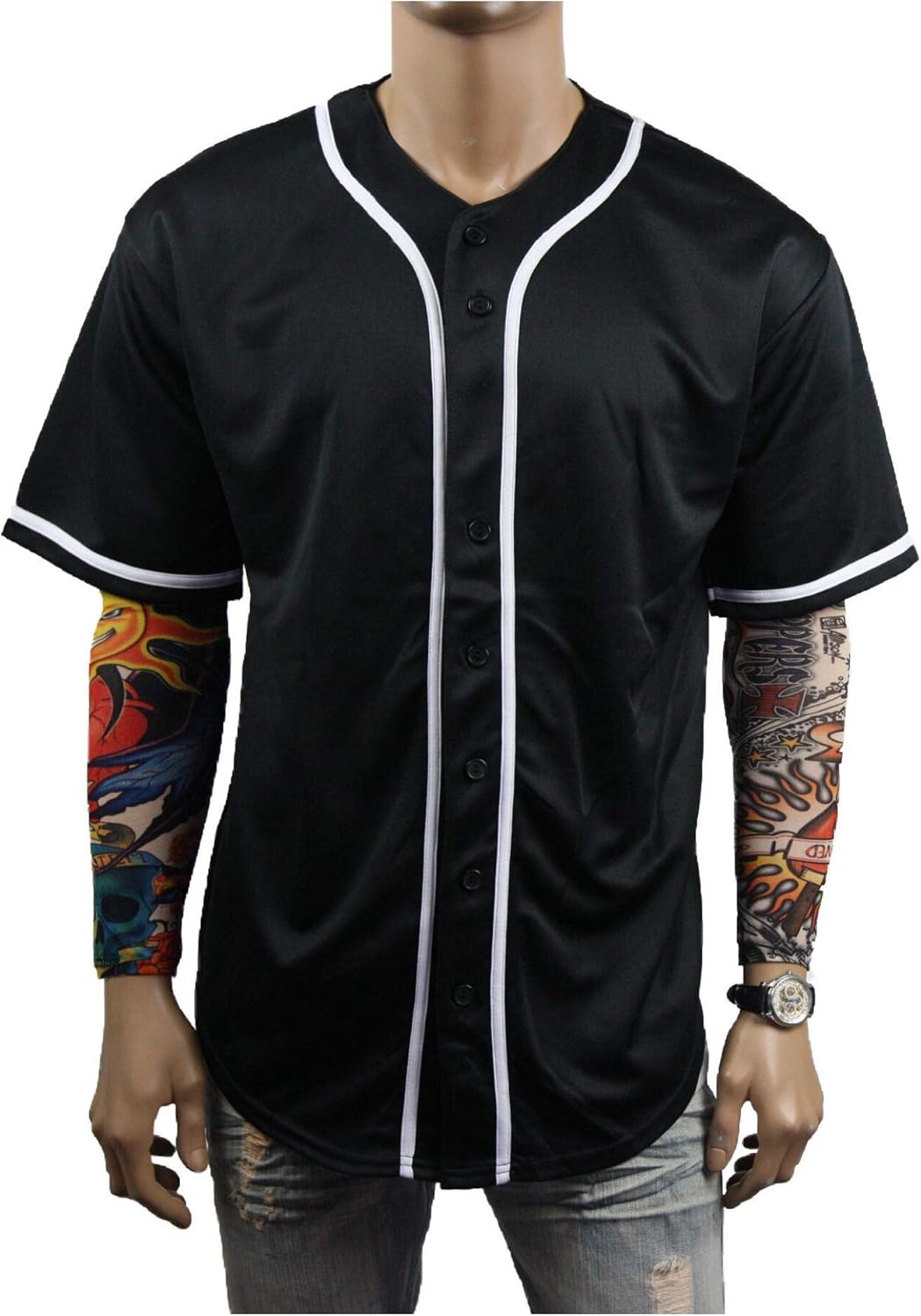 90210 Playera de béisbol para Hombre, Tiras para Brazos, Color Blanco y ...