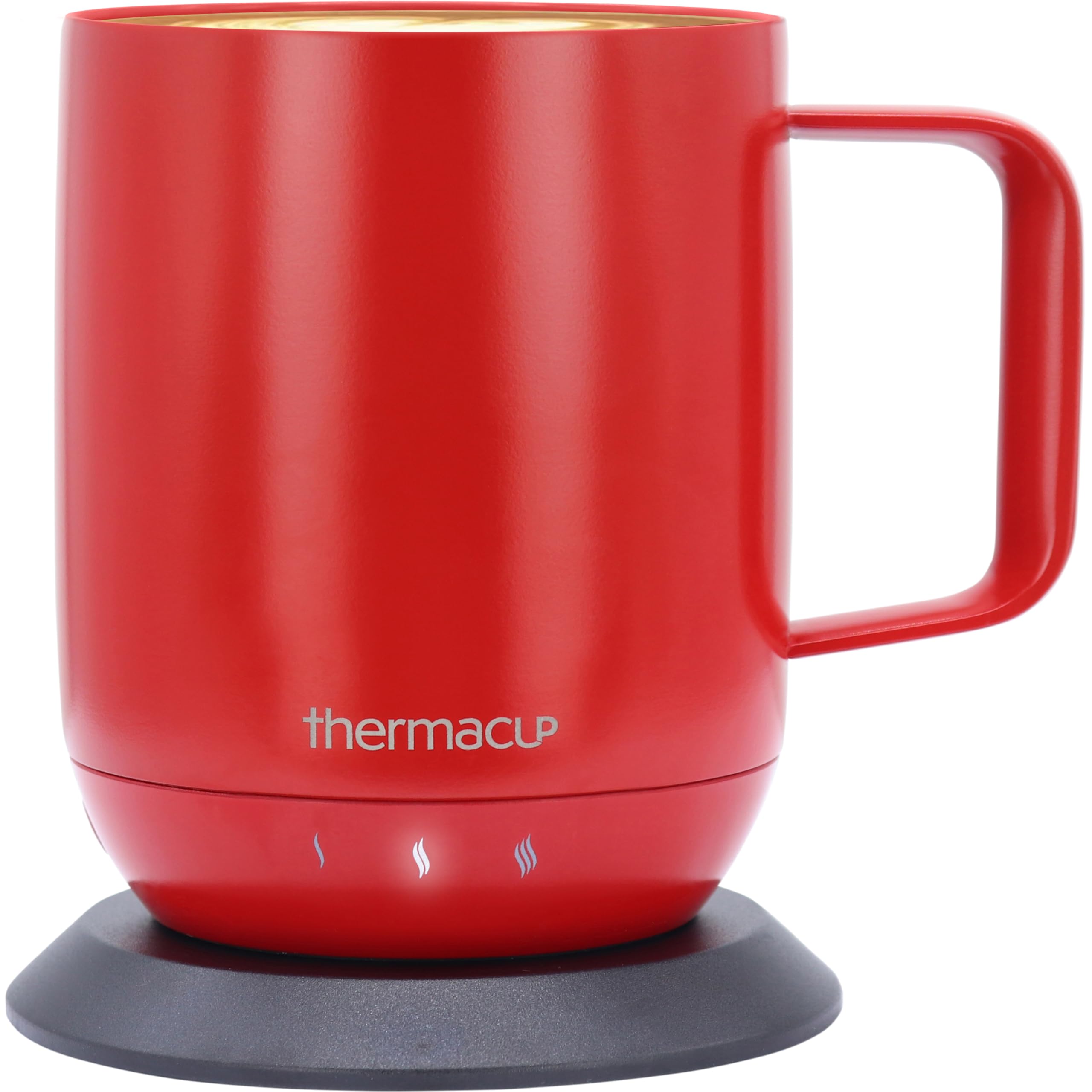 Thermacup Self-Heating Temperature Controlled Coffee Mug with Lid, Led ...
