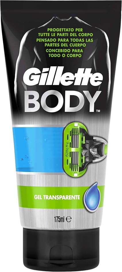Gillette Body Transparent Gel for Body, Men, Shave 175 ml: Amazon.co.uk ...