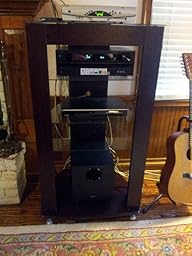 Amazon.com: 4D Concepts Audio Entertainment Stand, Cherry: Kitchen & Dining