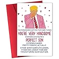 Amazon.com : ACHICGIRL Funny Trump Birthday Card for Son, Happy Birthday Son Cards Gifts ...