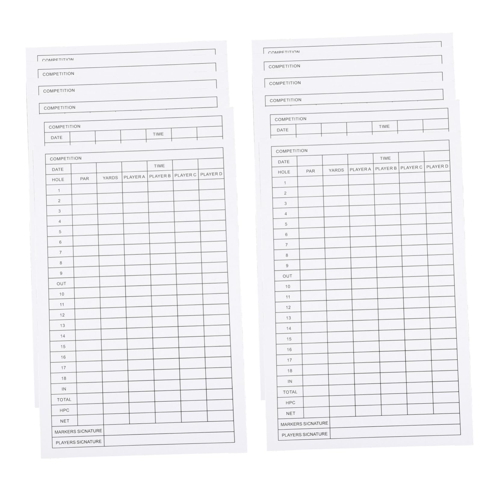 Mua Sosoport 12 Score Cards Mini Gift Sports Accessories Mini Tracker ...