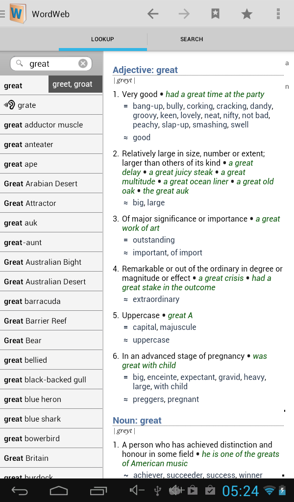 WordWeb English Dictionary:Amazon.de:Appstore for Android