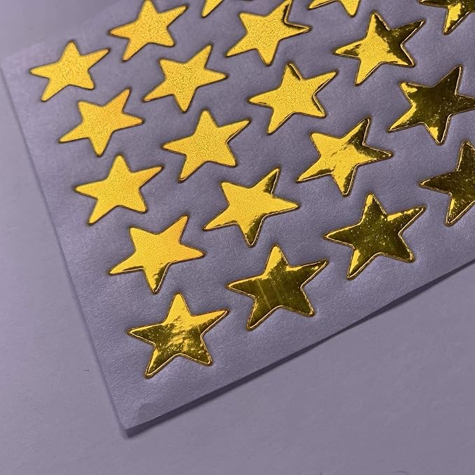 BCreativetolearn Gold Star Stickers Self Adhesive 700 Stars Sticky Peel ...