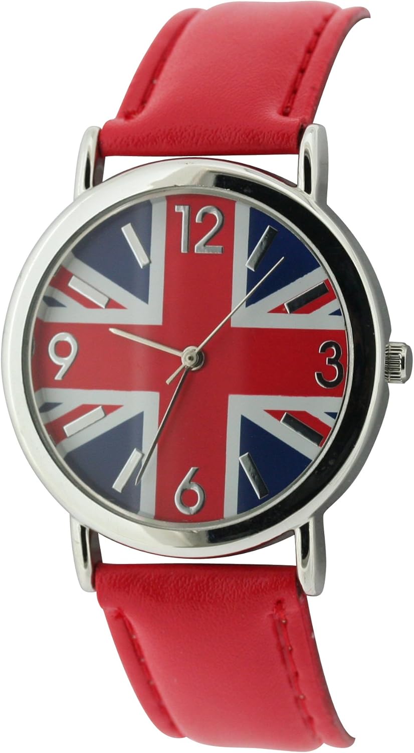 Union Jack Unisex Quartz Watch with Multicolour Dial Analogue Display ...