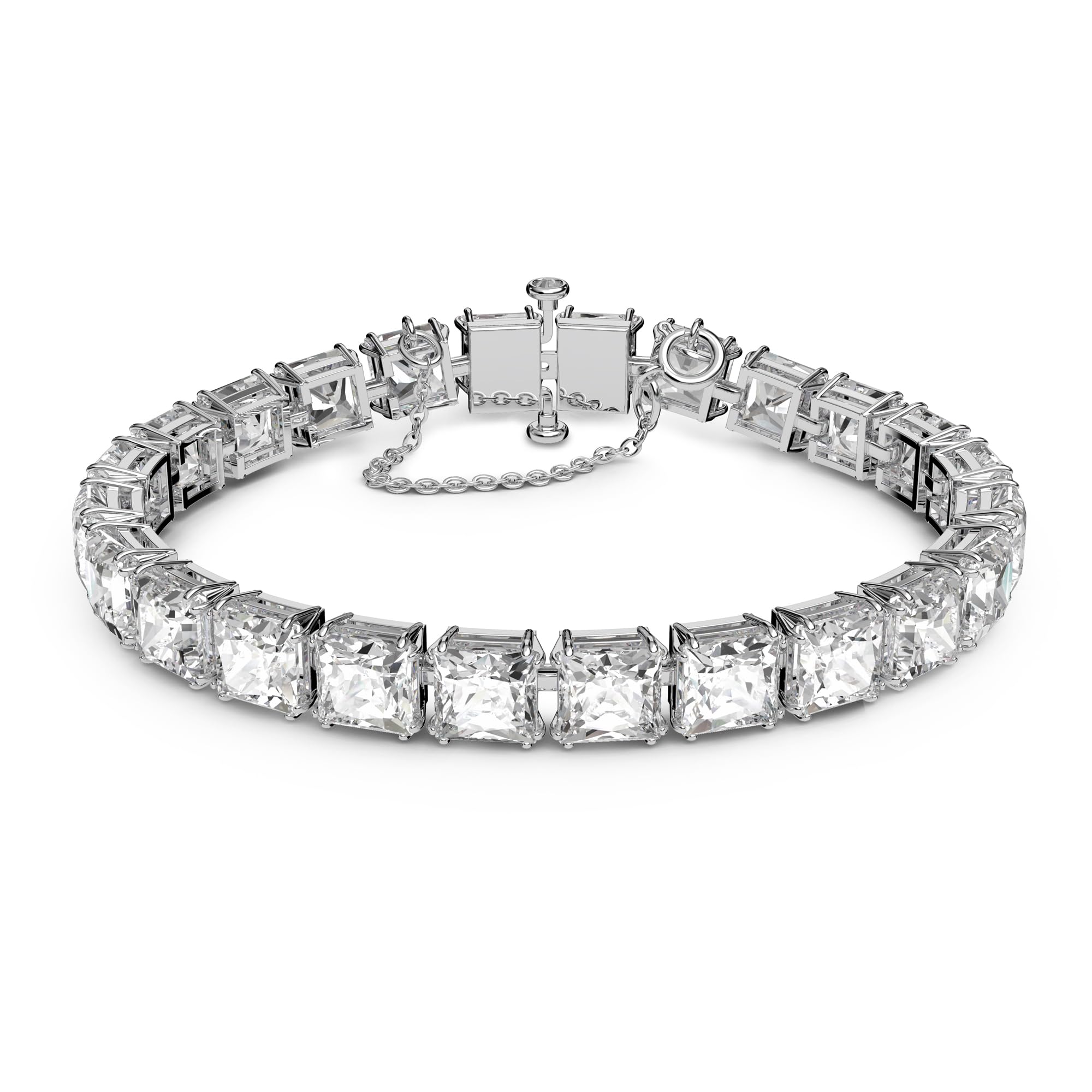 Swarovski Matrix bracelet, Square Cut Crystals, White, Rhodium Finish for sale | Las Vegas, NV ...
