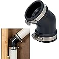 Amazon.com: Fernco Qwik Ell 2 in. Hub 45-Degree Flexible PVC Elbow ...