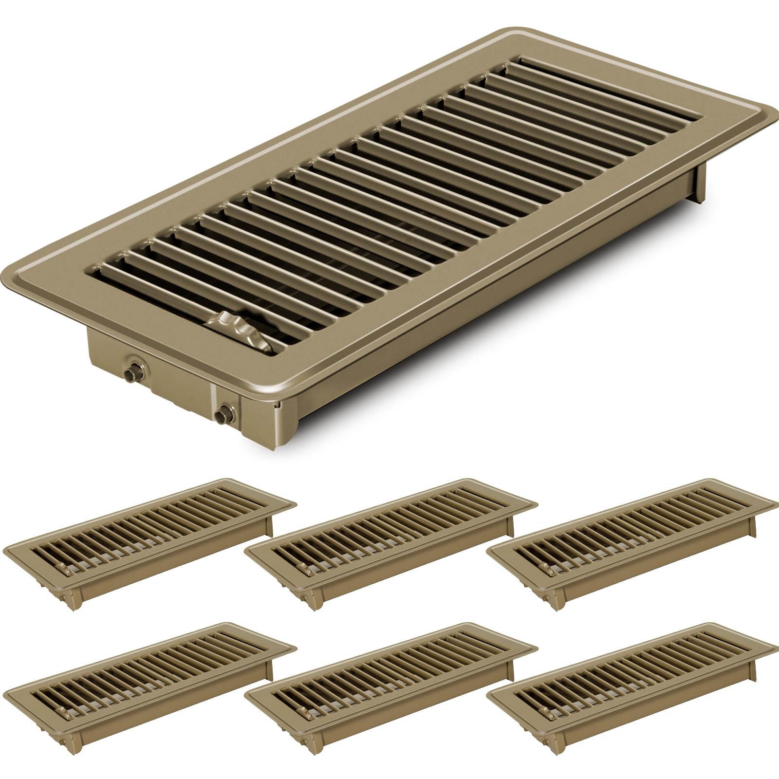 Gmurnai 4x10 Floor Vents Heavy Duty Floor Registers, Floor Air Vent ...