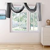 Amazon.com: NAPEARL Ombre Window Scarf Valance, Romantic Gradient Voile ...