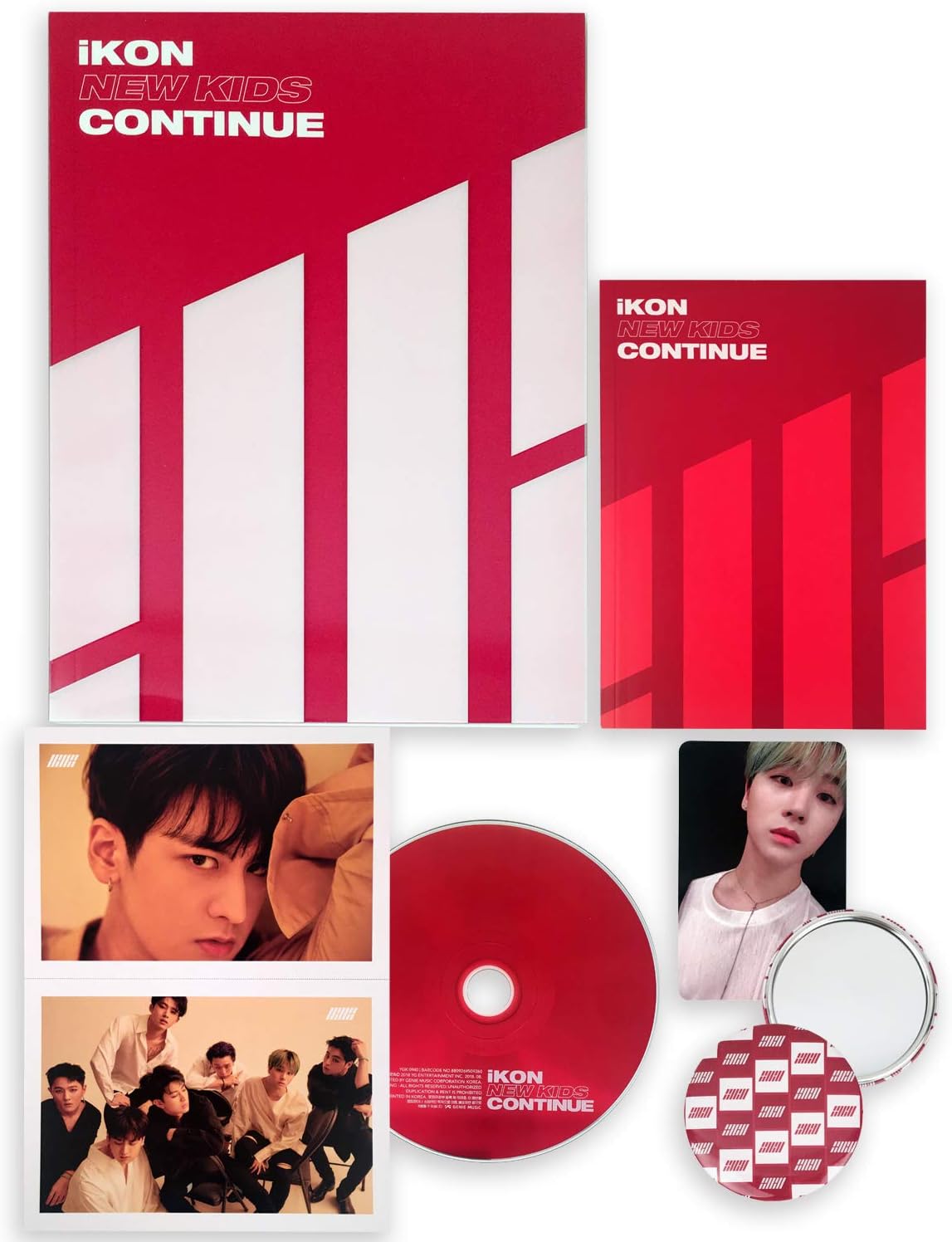 IKON Mini Album - NEW KIDS : CONTINUE [ Red Ver. ] CD + Photobook ...