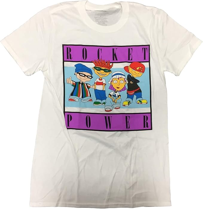 Nickelodeon Mens Rocket Power Crew Neck T-Shirt (2XL) Blue: Amazon.es ...