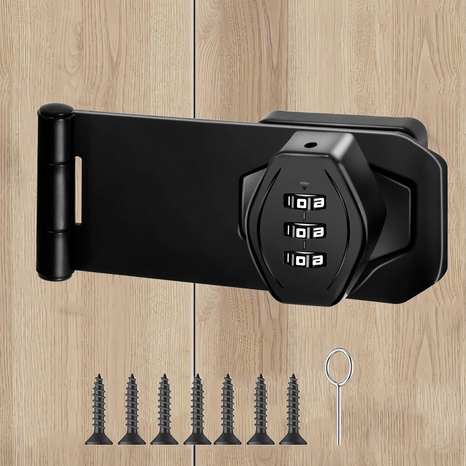 Mua Mechanical Password Rotary Hasp Locks, 3 Digit Keyless Combination ...