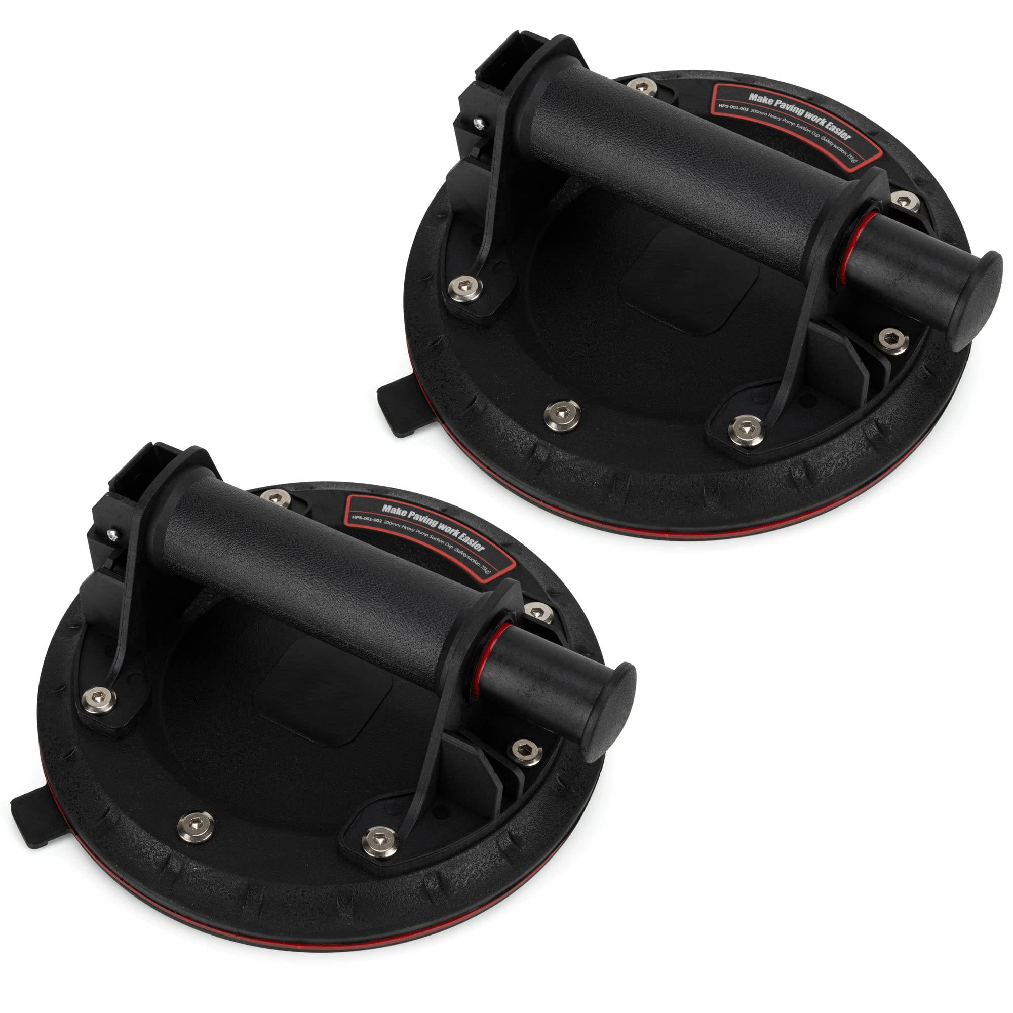 DJSUNPACKING 8" Vacuum Suction Cups Heavy Duty for Lifting Large Glass ...