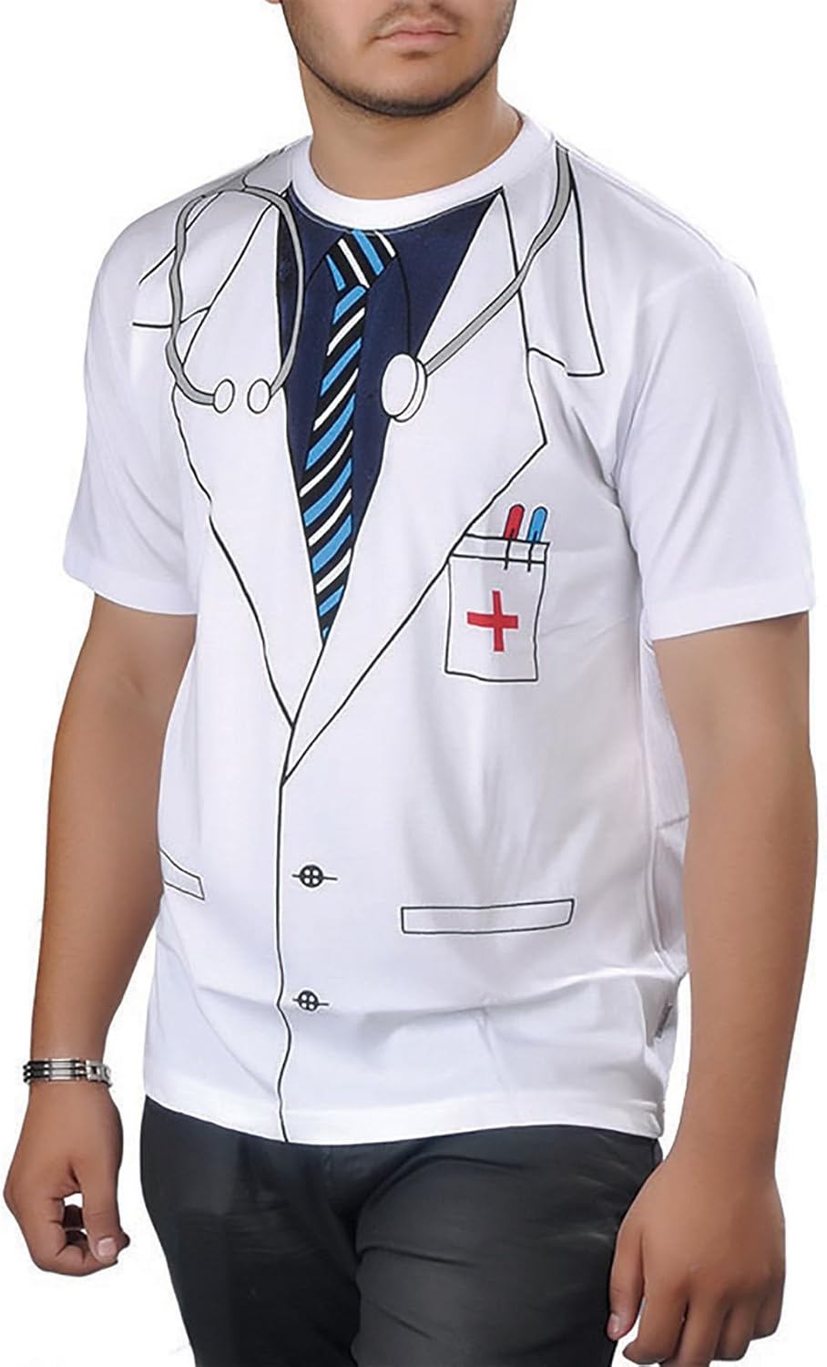 Funny Doctor Printed Short Sleeve T Shirt Top Mens Stag Do Casual Wear ...