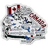 Amazon.com: Canada Jumbo Country Magnet by Classic Magnets, Collectible ...