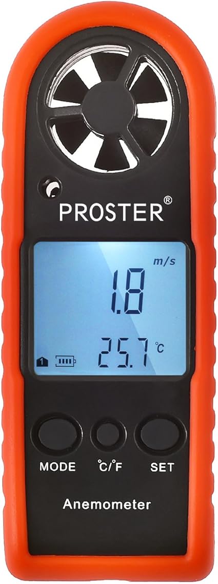 Proster Digital Anemometer Red: Amazon.co.uk: Sports & Outdoors