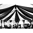 Amazon.com: 6 Panels Black Ceiling Drapes 5ftx20ft Wedding Ceiling ...