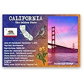 Amazon.com : CALIFORNIA STATE MAP postcard set of 20 identical ...