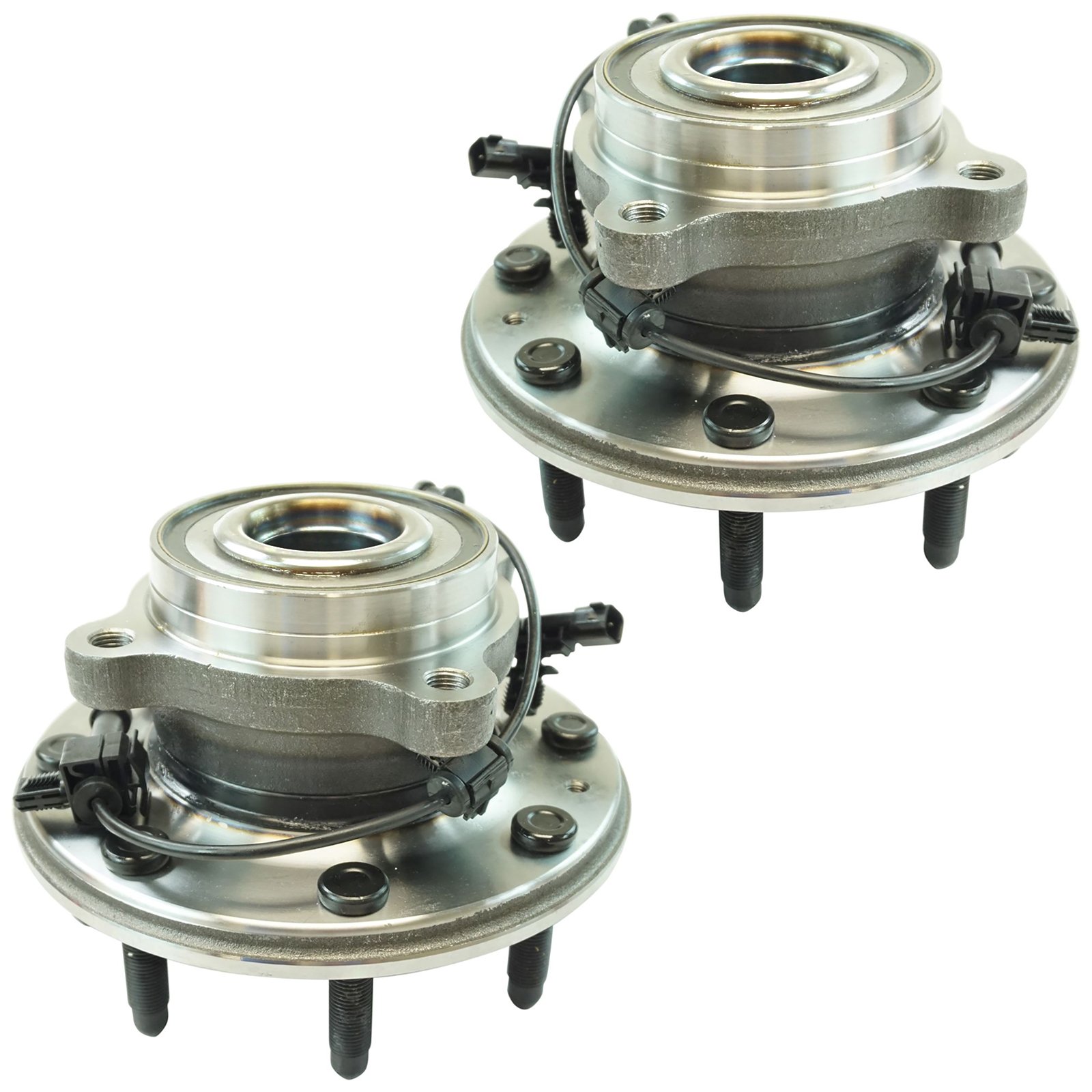 TRQ Front Wheel Hub Bearings Assembly Set Compatible with 2011-2019 ...
