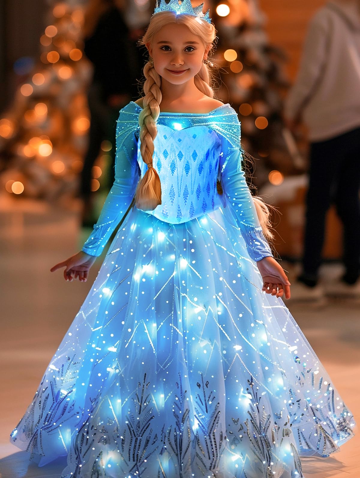 Letsglow Girls Princess Costume Light Up Dress Halloween Carnival ...