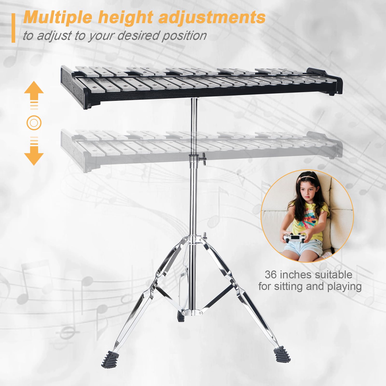 Mua Professional 32 Note Glockenspiel Xylophone Bell Kit for beginner ...