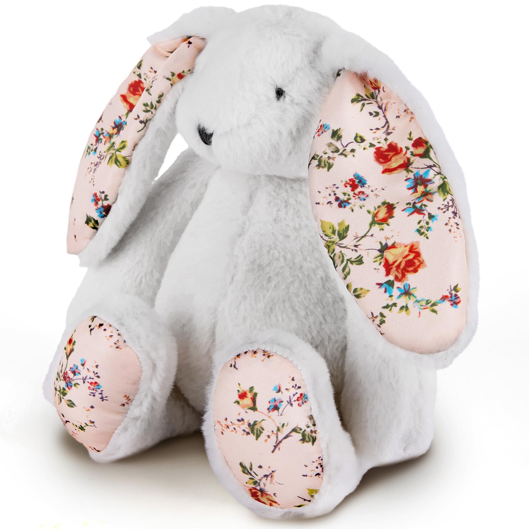 ArtCreativity Blossom Bunny Plush for Kids - 12 inches - White Plush ...
