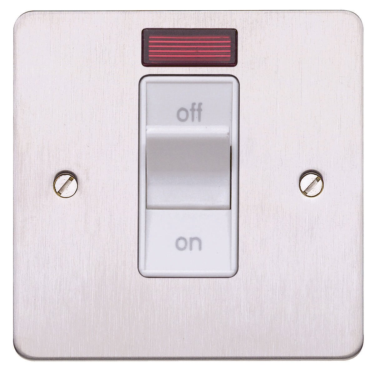 MK Edge K14305BSSW 32A Double Pole Switch with Neon: Amazon.co.uk ...