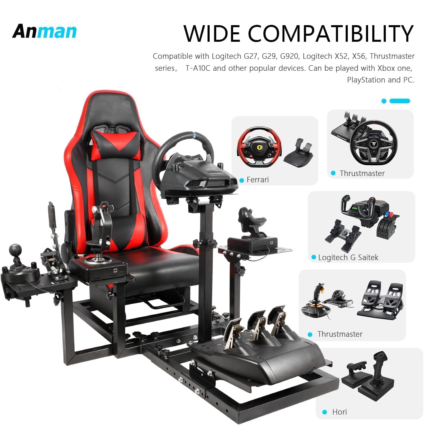 Mua Anman 3-Piece Shift Lever Panel Flight Sim Simulator Cockpit Seat ...