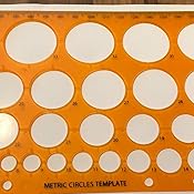 Helix Circle Stencil Template - Translucent Orange: Amazon.co.uk: Welcome