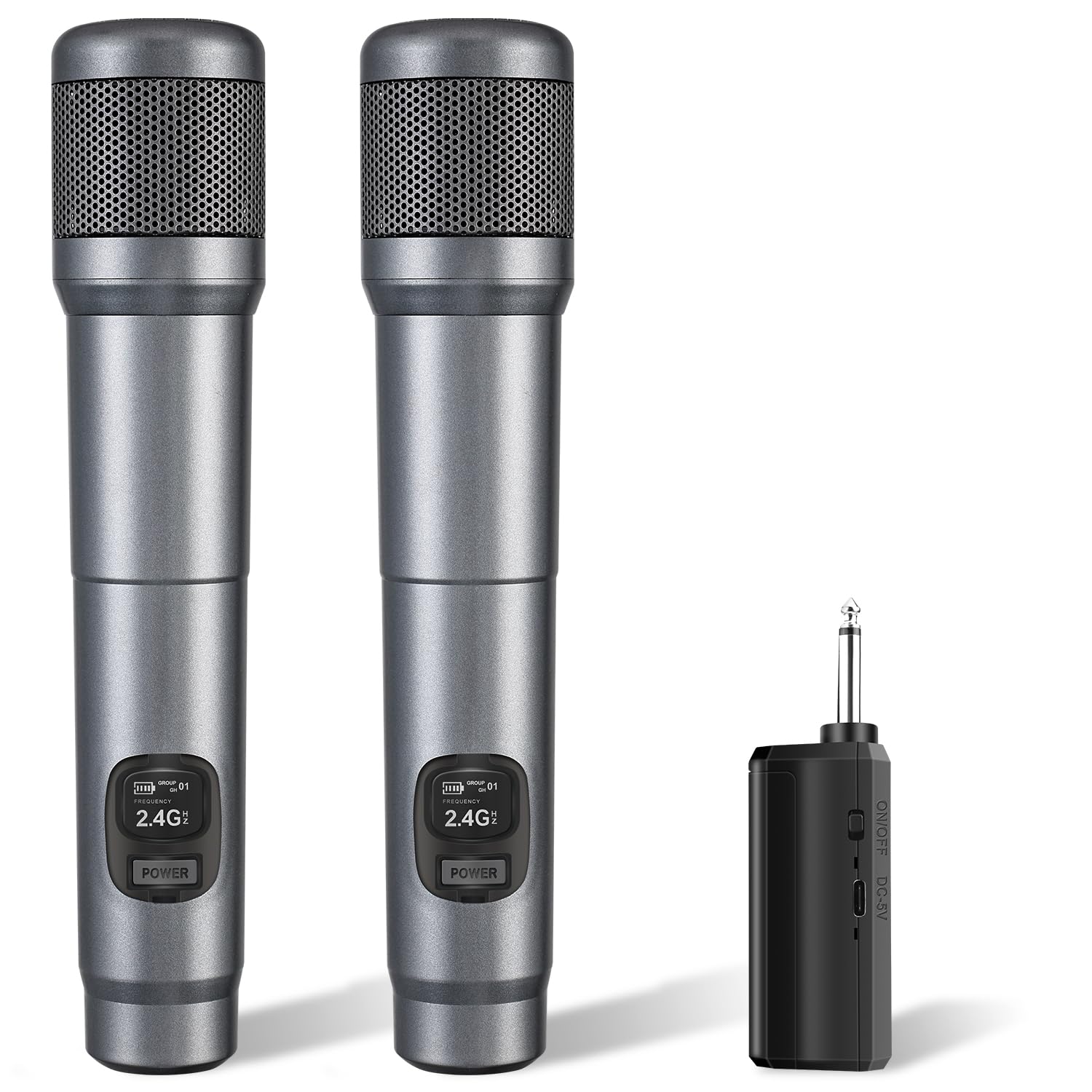 Mua Wireless Microphone, FOLTUSMY Dual Handhold Dynamic Microphone with ...