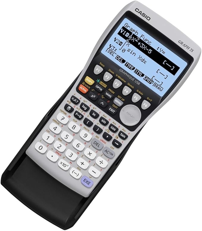 Casio Graph 75+ E Calculatrice Graphique 8 lignes 21 caractères avec ...