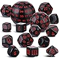 Amazon.com: Civaner 15 Pcs Complete Polyhedral Dice Set D3-D100 ...