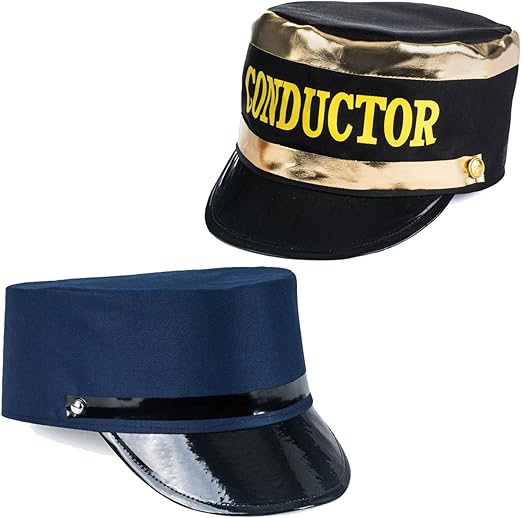 Amazon.com: Tigerdoe Conductor Hat - Train Engineer Hats - Costume Hats ...