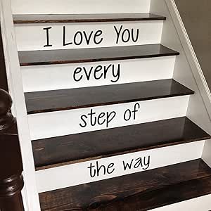 Amazon.com: Vinyl Wall Art Decal - I Love You Every Step of The Way ...