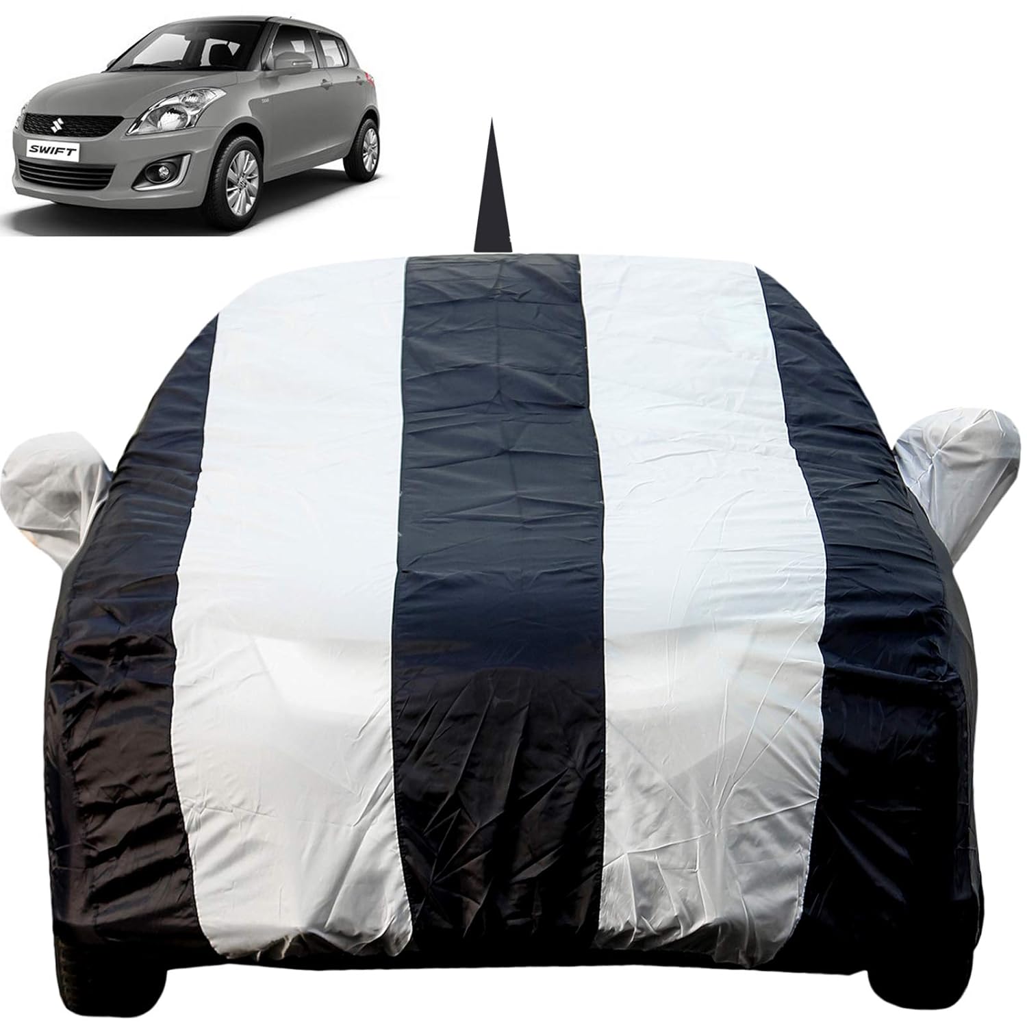 Autofact Car Body Cover for Maruti Swift (2005 to 2017) with Mirror and ...