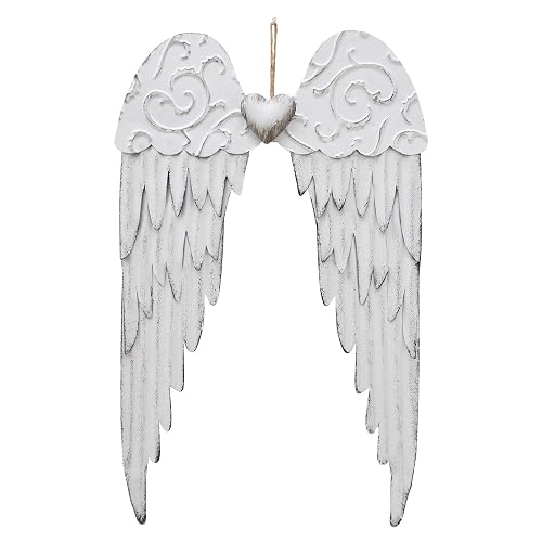 Morning View Angel Wings Wall Decor Hanging Metal Angel Wing Wall ...