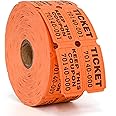 Amazon.com : L LIKED Raffle Tickets Double Rolls 1000 per Roll 50/50 ...
