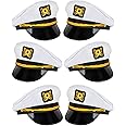 Amazon.com: Yacht Captain Hat for Men and Women [6 Pack] Adult Boat ...