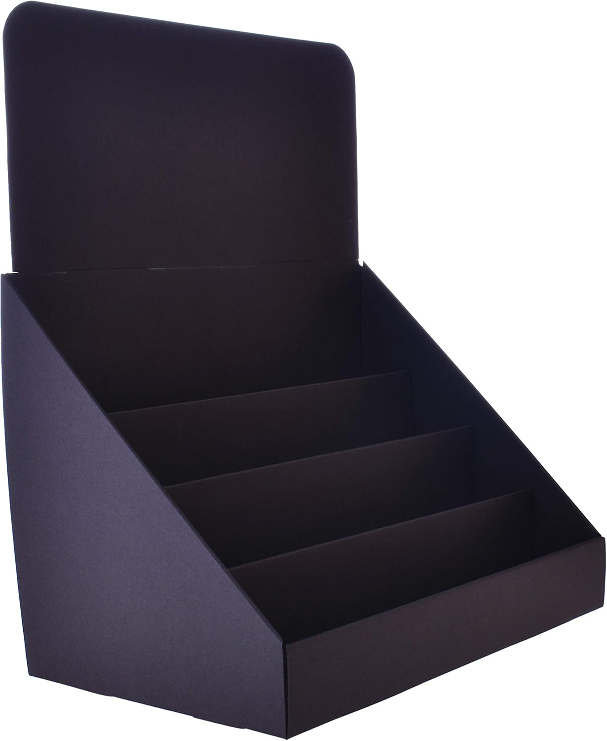 Stand-Store C4T366-Black Pre-assembled, 14.5″ Wide, 4 Tier Cardboard ...
