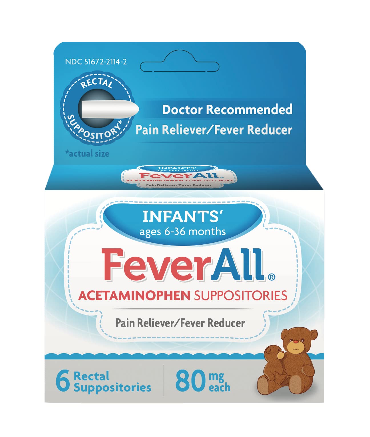 Mua Infants Acetaminophen Suppositories 6 Rectal Suppositories 80mg ...