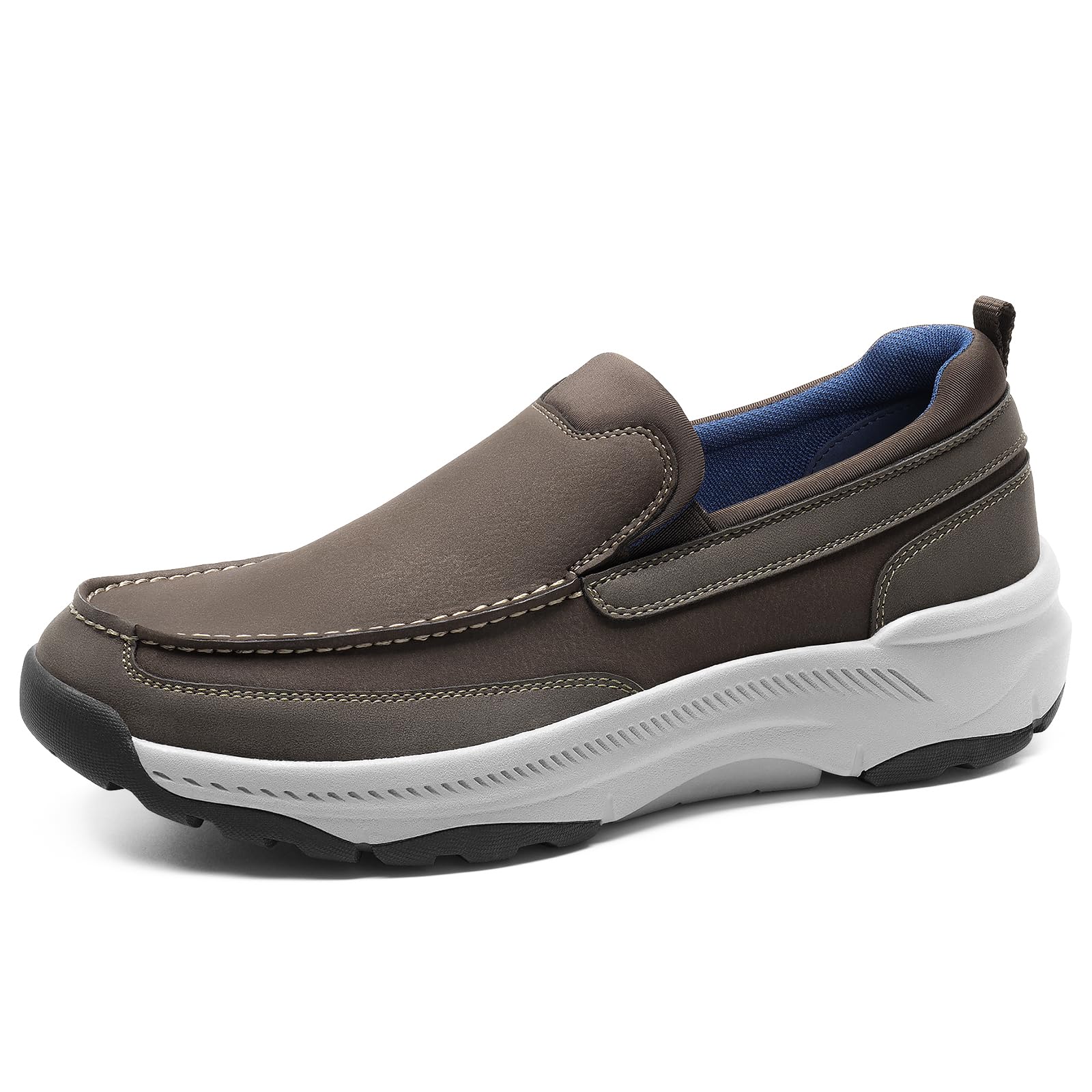 Cestfini Taupe Men's Slip on Shoes Casual Walking Loafers with Arch Support, Orthopedic Shoes ...