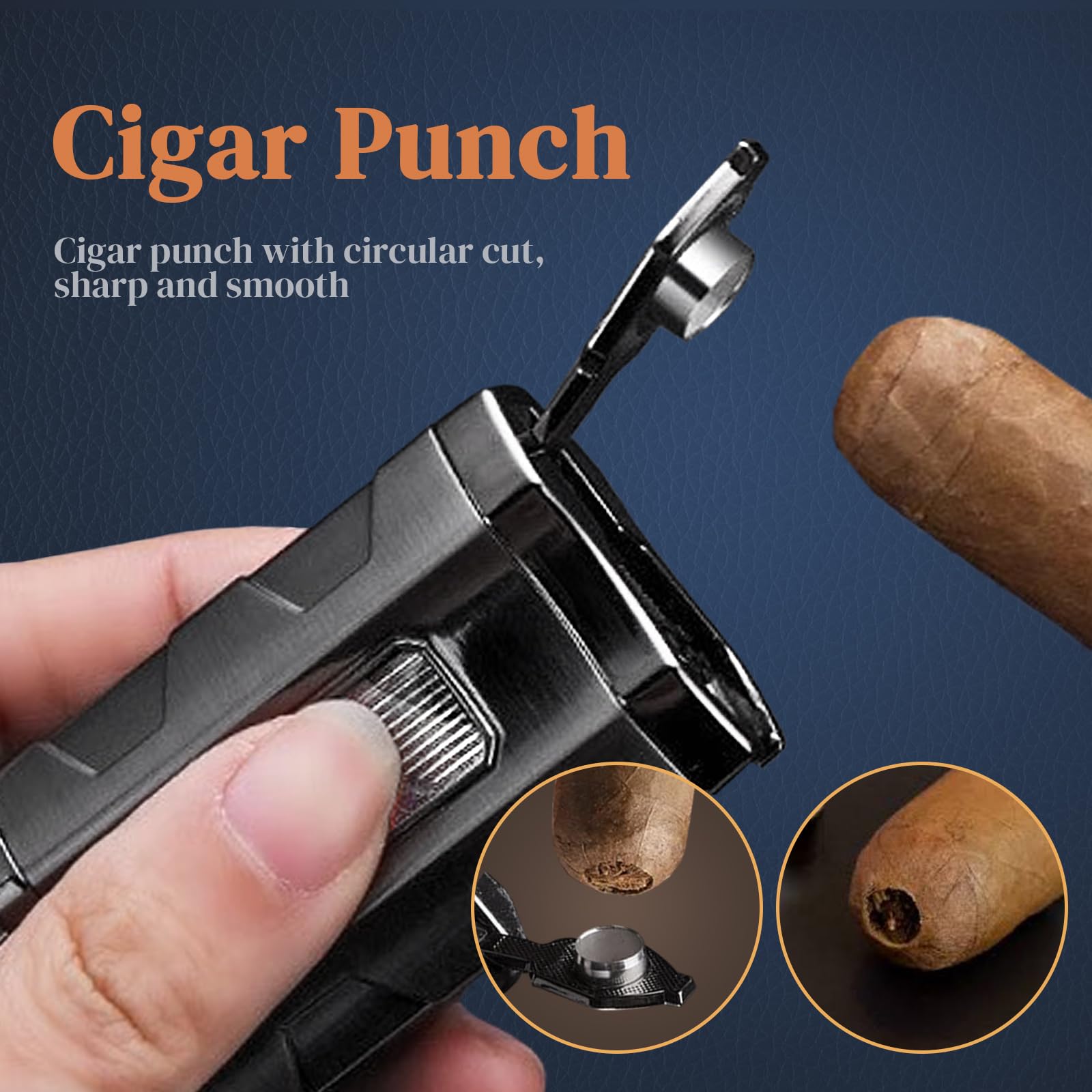 Mua Puffaland Cigar Humidor, Humidor Box Cigar Case with Cigar Lighter ...