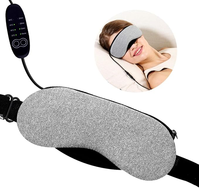 Heated Eye Mask Vindar Cotton Eye Mask Warming Night Massage Mask Electric Usb Heated Hot