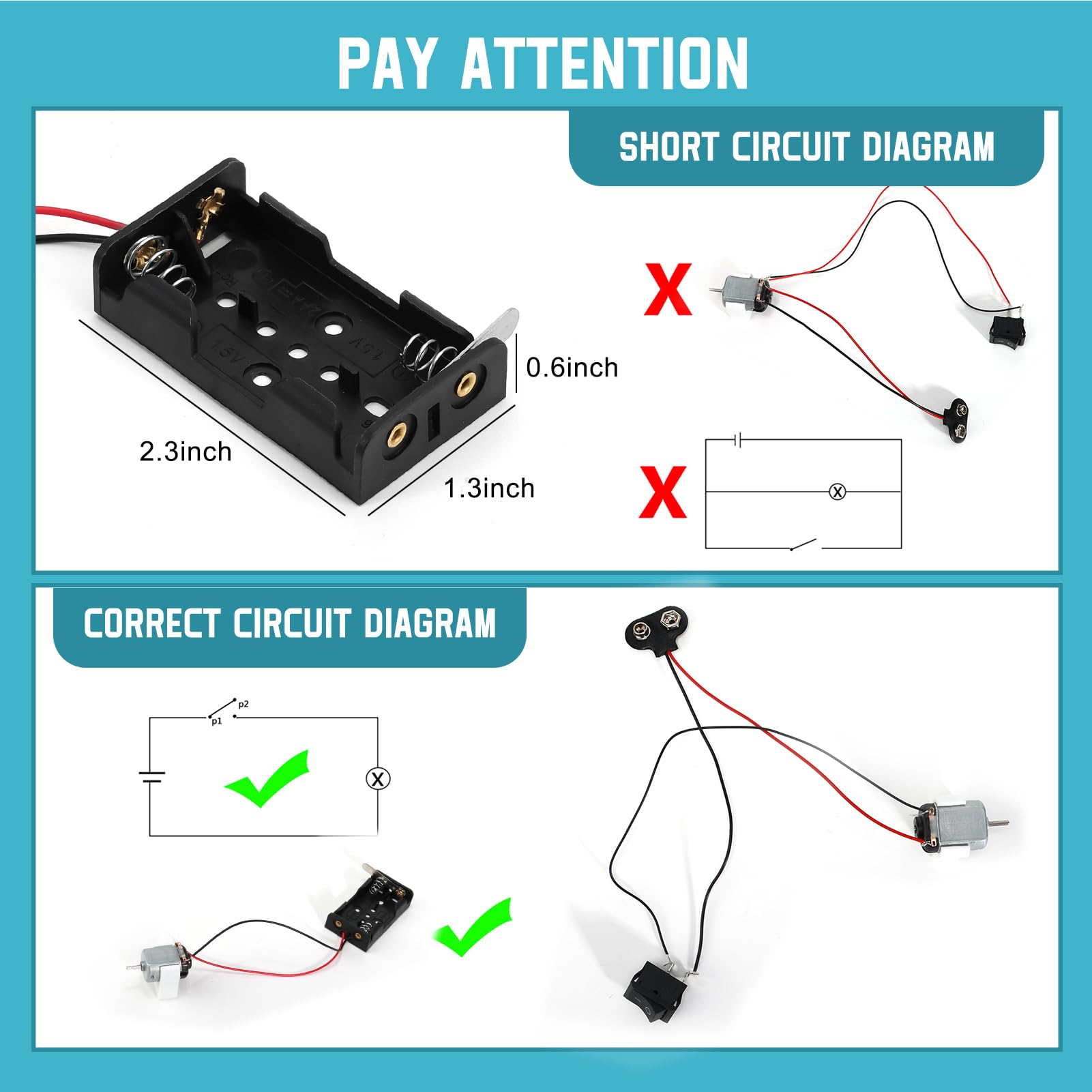 Mua Sntieecr 6 Set Electric Motor Kit, Mini Circuit Kit with 25000 RPM ...