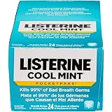 Listerine Cool Mint Pocketpaks Breath Strips, 12-24-Strip Pack Total ...