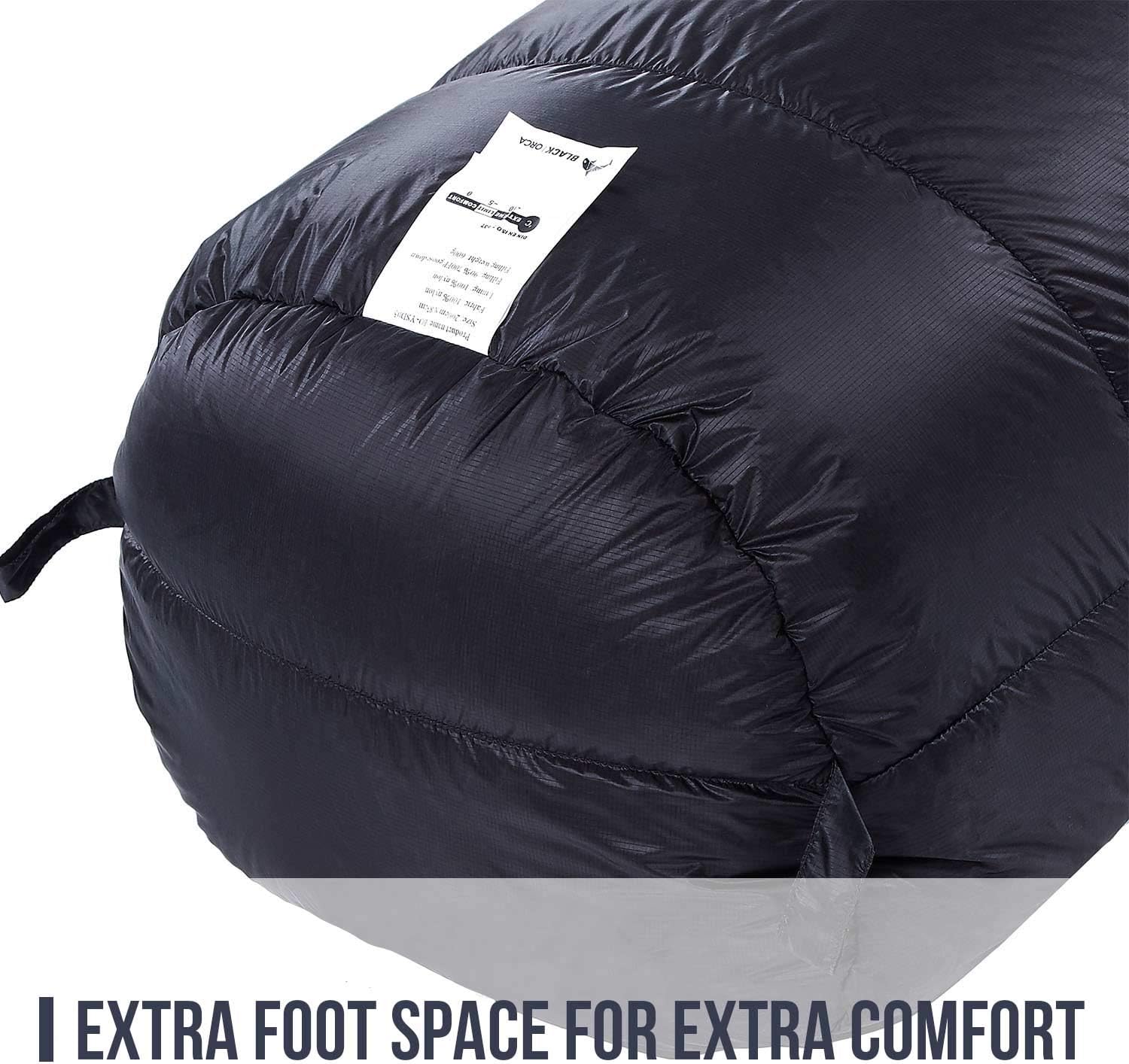OneTigris FEATHERLITE Ultralight Sleeping Quilt, 1000g, Black Orca ...